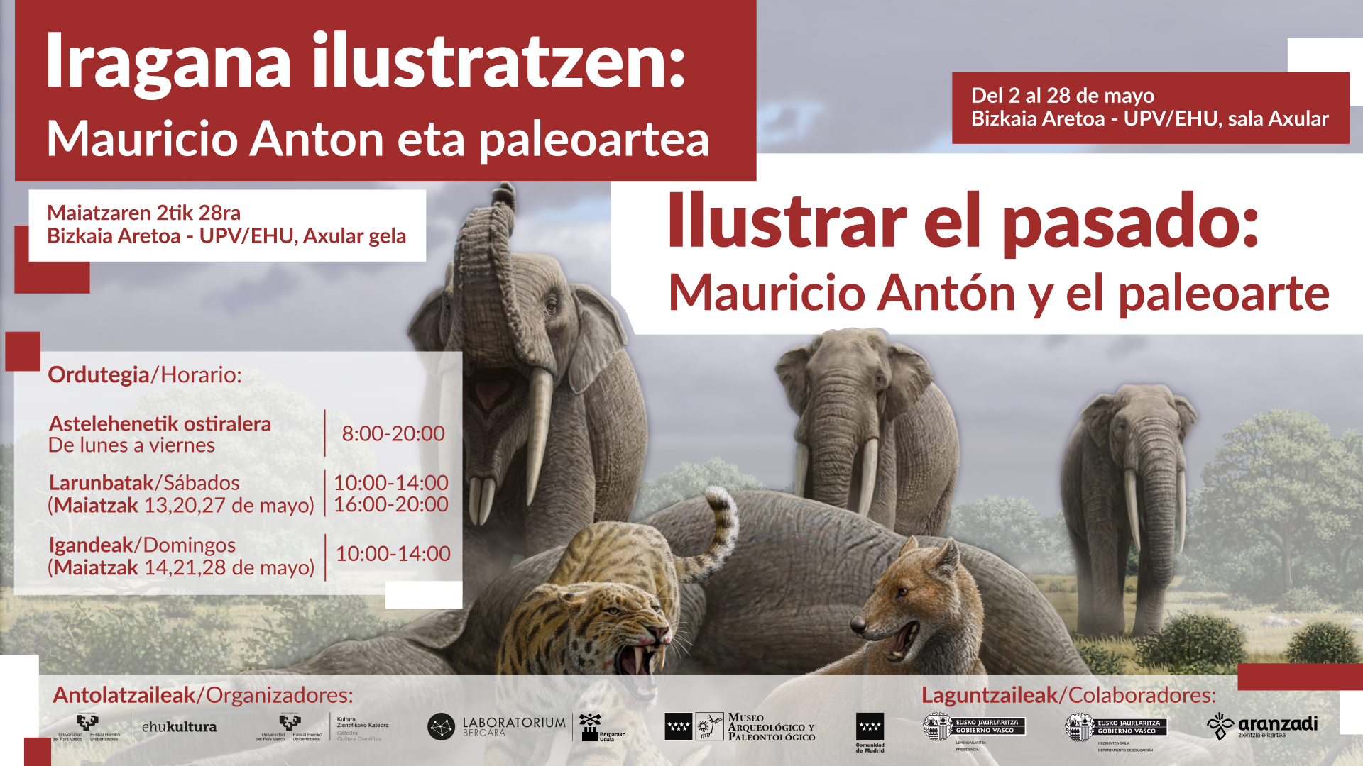 Exposición de bestias extinguidas: paleoarte de Mauricio Antón
