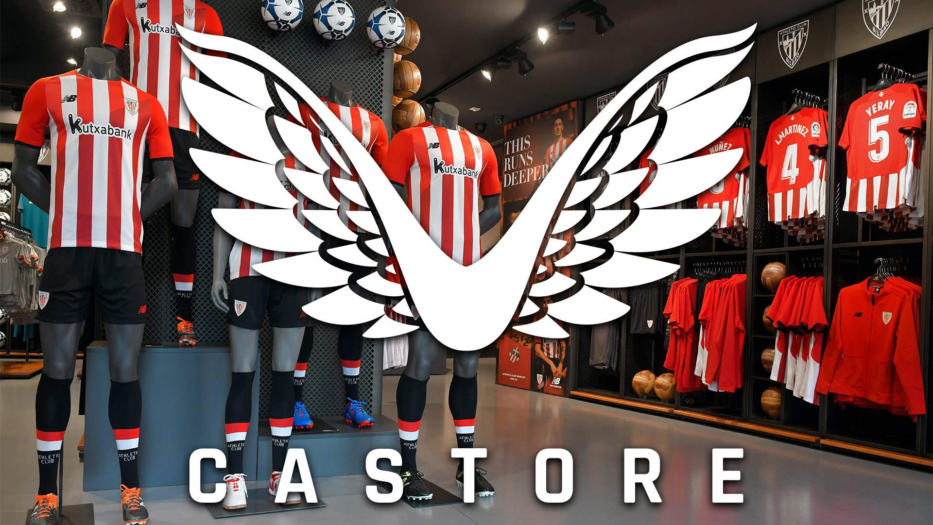 Castore explotará las tiendas del Athletic