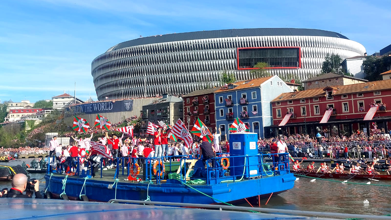 Así se ha vivido la Gabarra en Bilbao